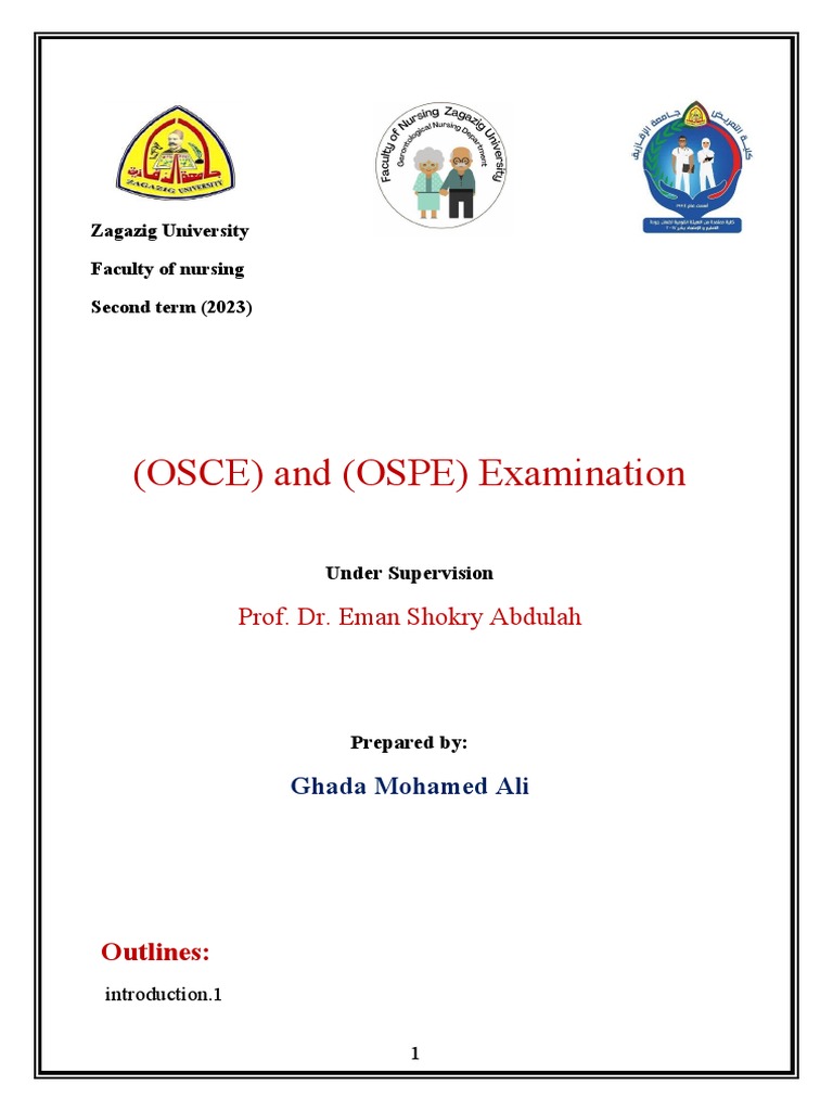 (OSCE) and (OSPE) Examination | Download Free PDF | Cognition | Cognitive Science