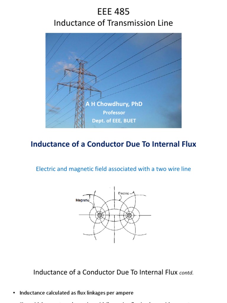 2 - Inductance of Transmission Line | PDF | Inductance | Materials