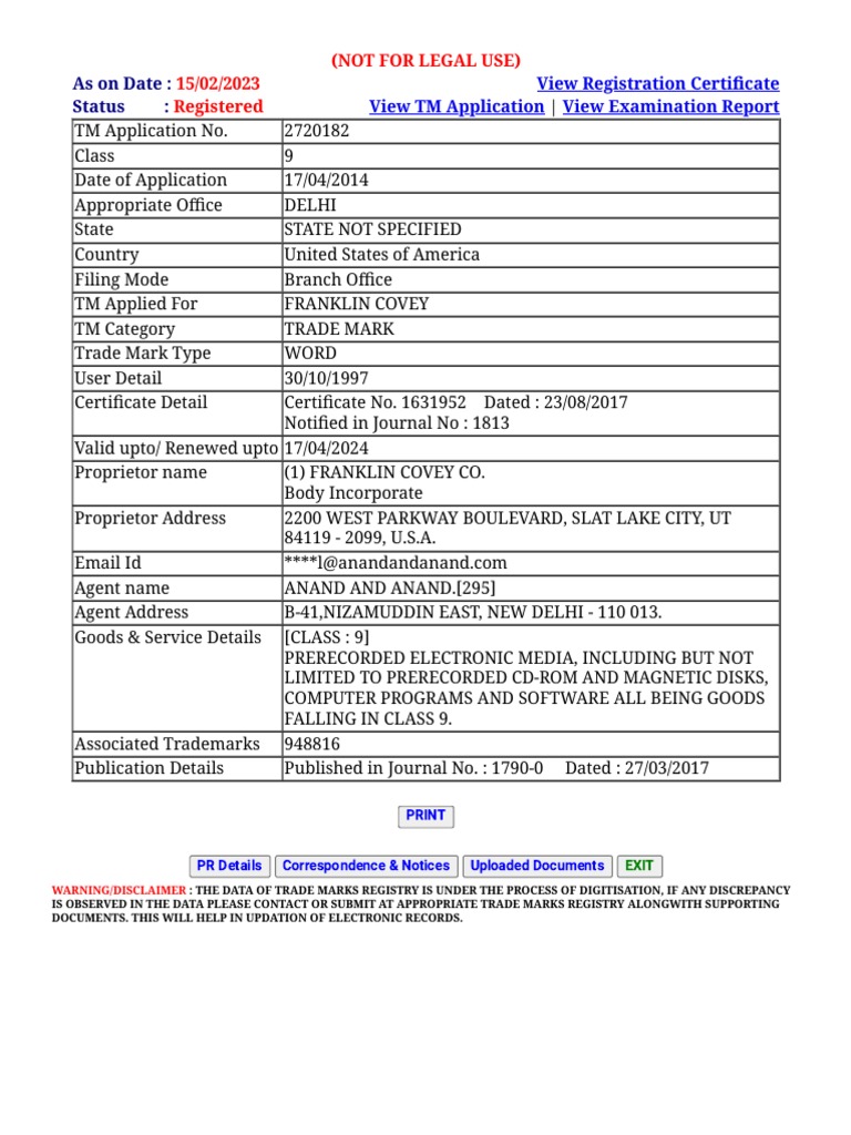 E-Register - Main Page | PDF