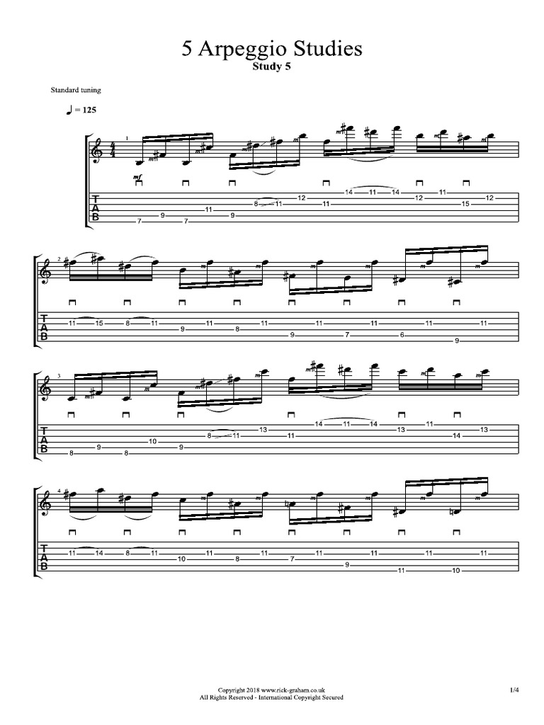 Arpeggio Study 5.pdf | PDF