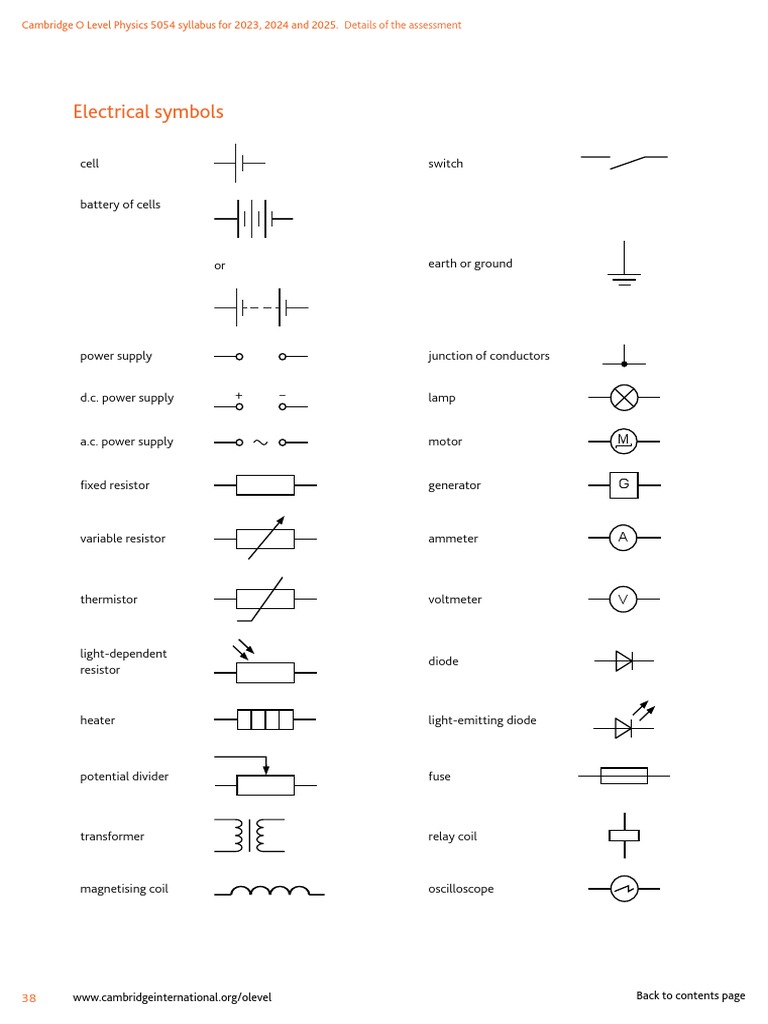 Essential Electrical Circuit Symbols | PDF