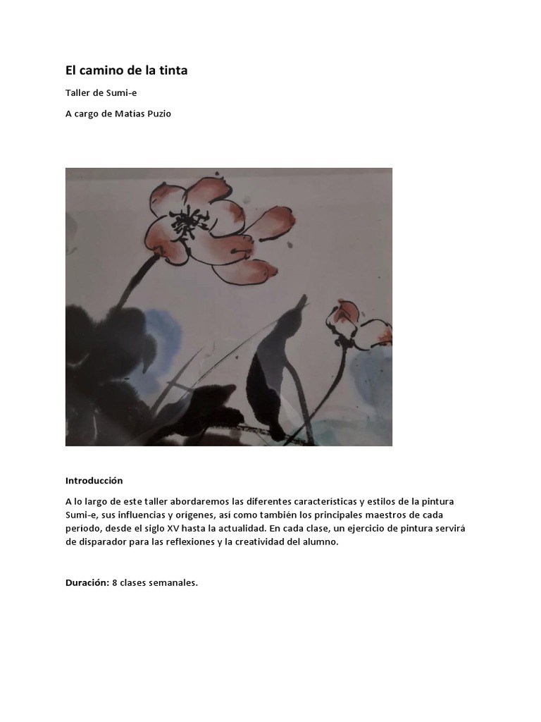 Taller Sumi e | PDF