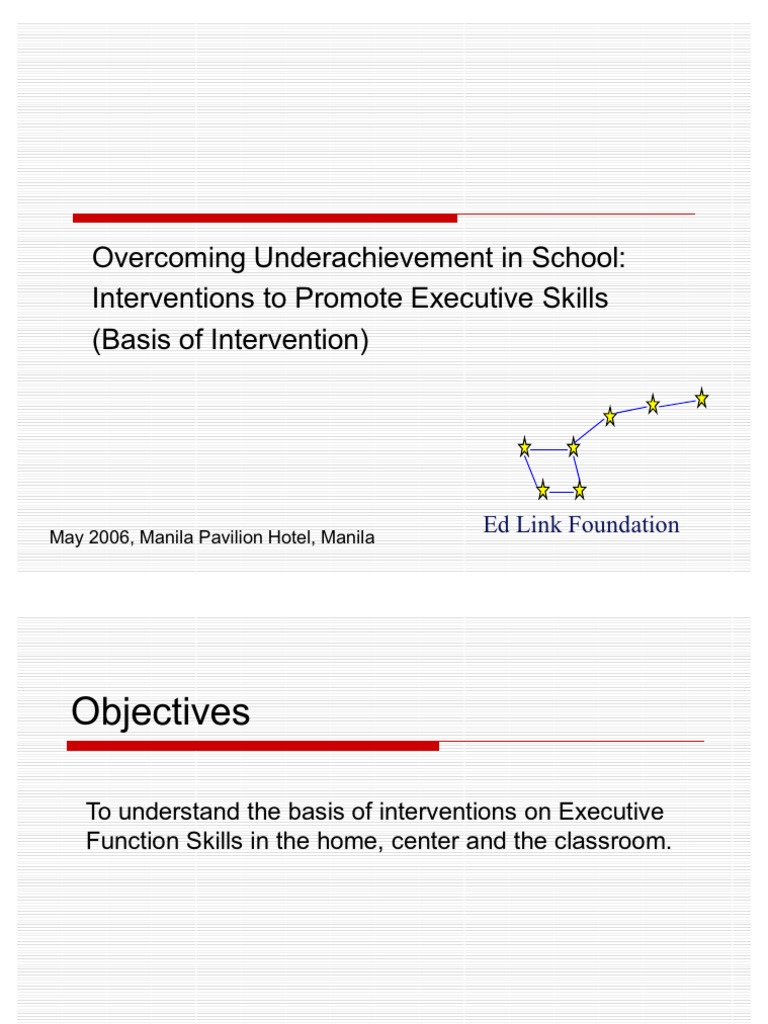 Basis For Intervention | PDF | Executive Functions | Action (Philosophy)