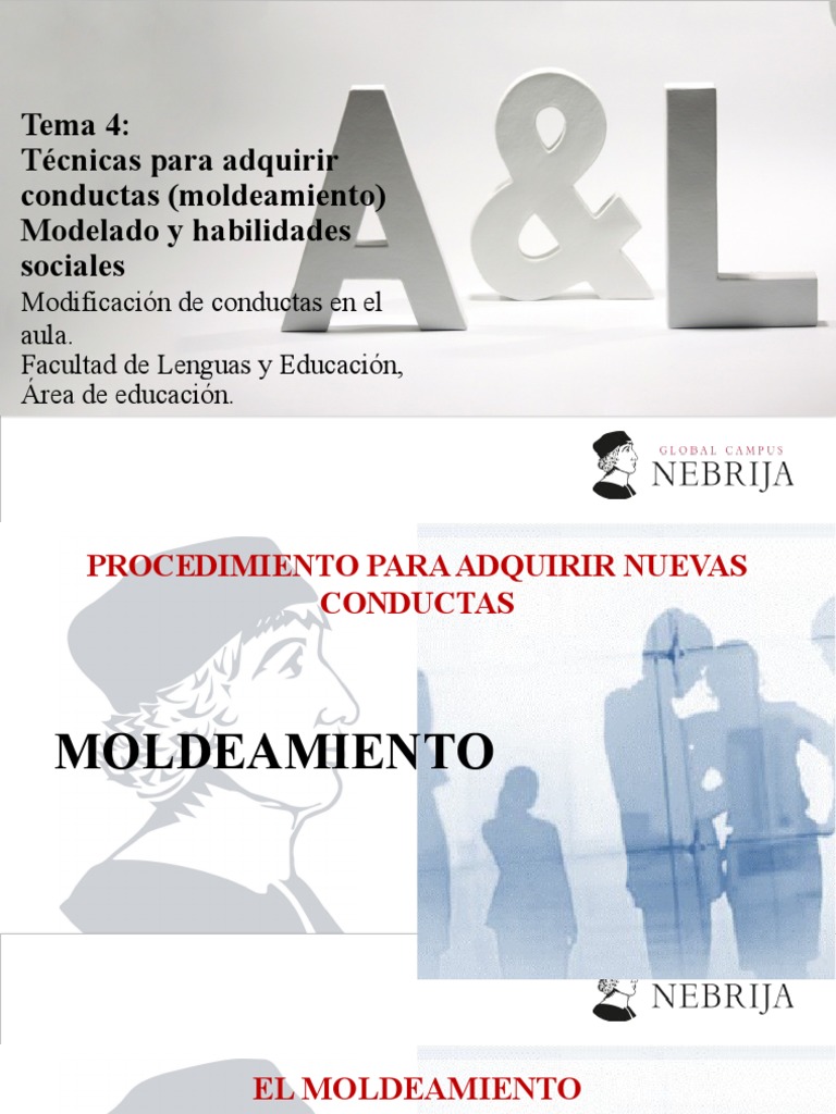 Tema 4 2022 Modelado y Moldeamiento. | PDF | Comportamiento | Aprendizaje
