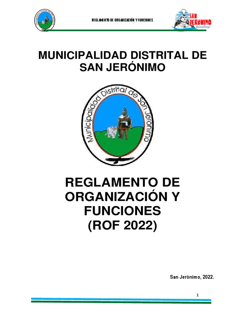 ROF Sanji Corregido | PDF | Gobierno local | Alcalde