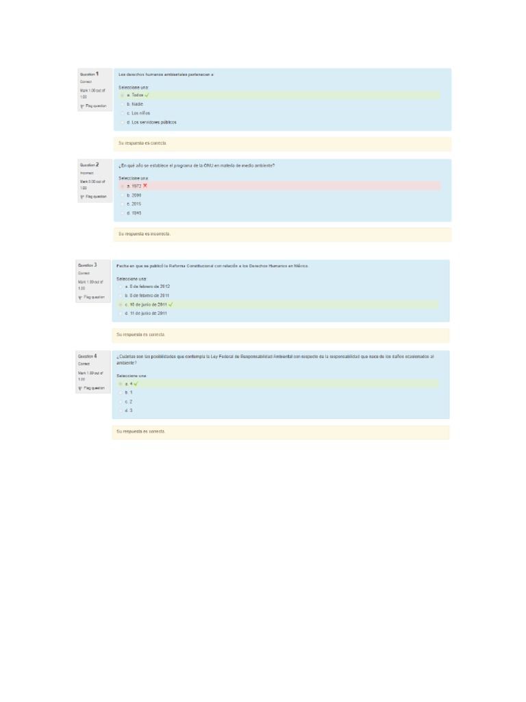 Examen Final Módulo 4 Derechos Humanos y Medio Ambiente | PDF
