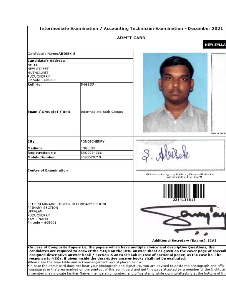 Intermediate Examination | PDF | Multiple Choice | Books