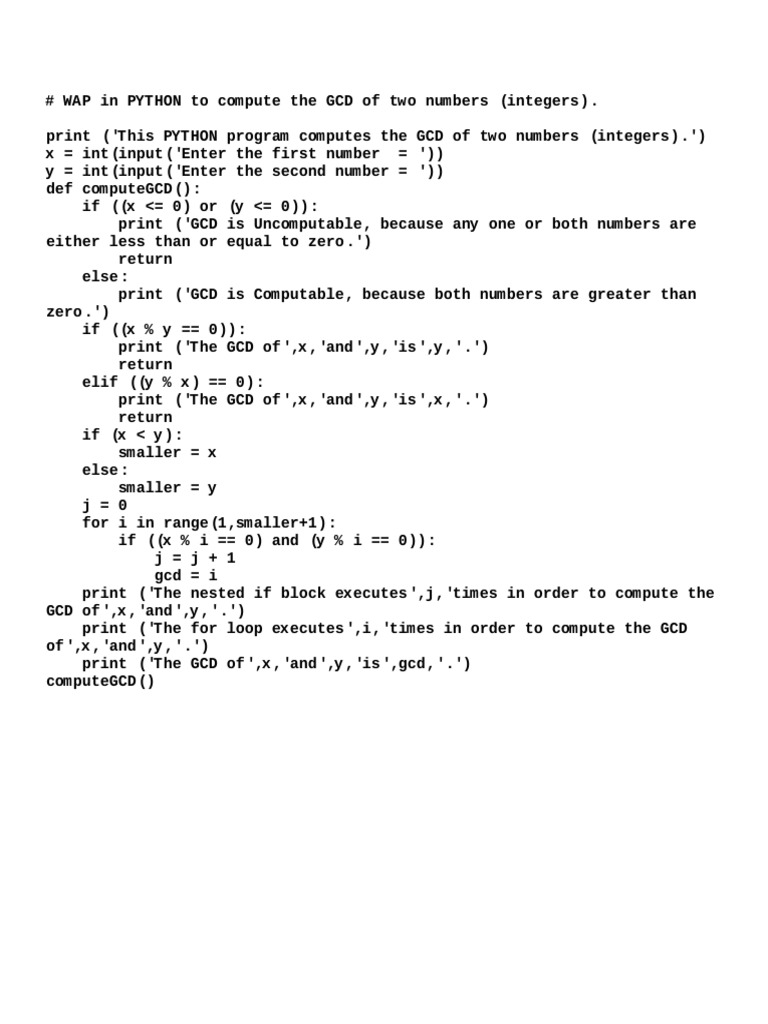 Python Basic Program | PDF | Arithmetic | Mathematical Concepts