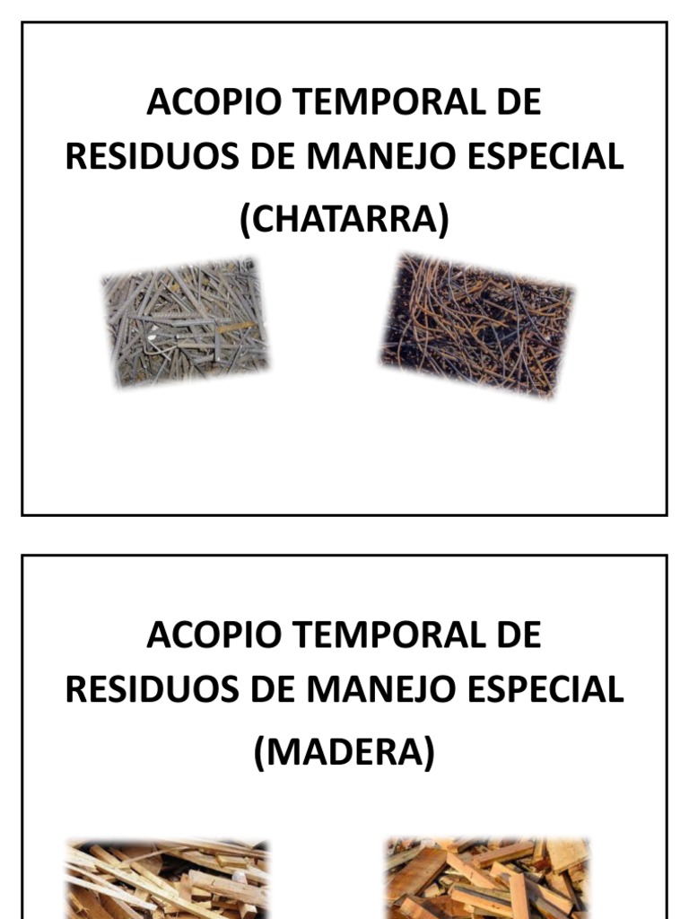 Acopio Temporal de Residuos de Manejo Especial | PDF