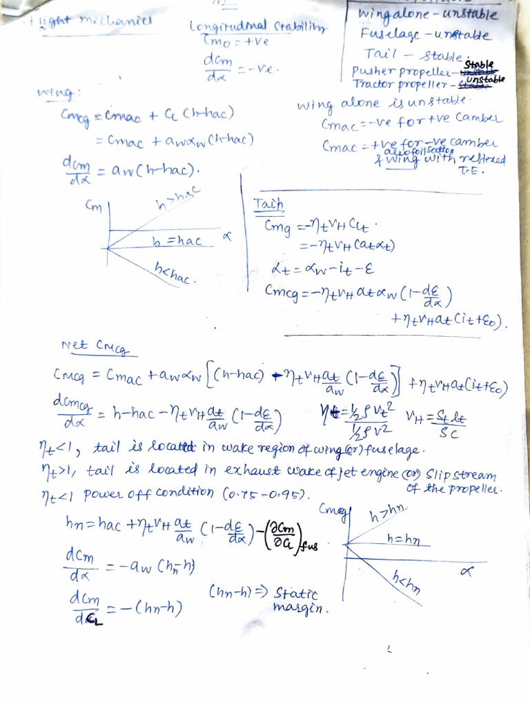 Flight Mechanics Formulas and Revision | PDF | Vehicles | Rotating Machines