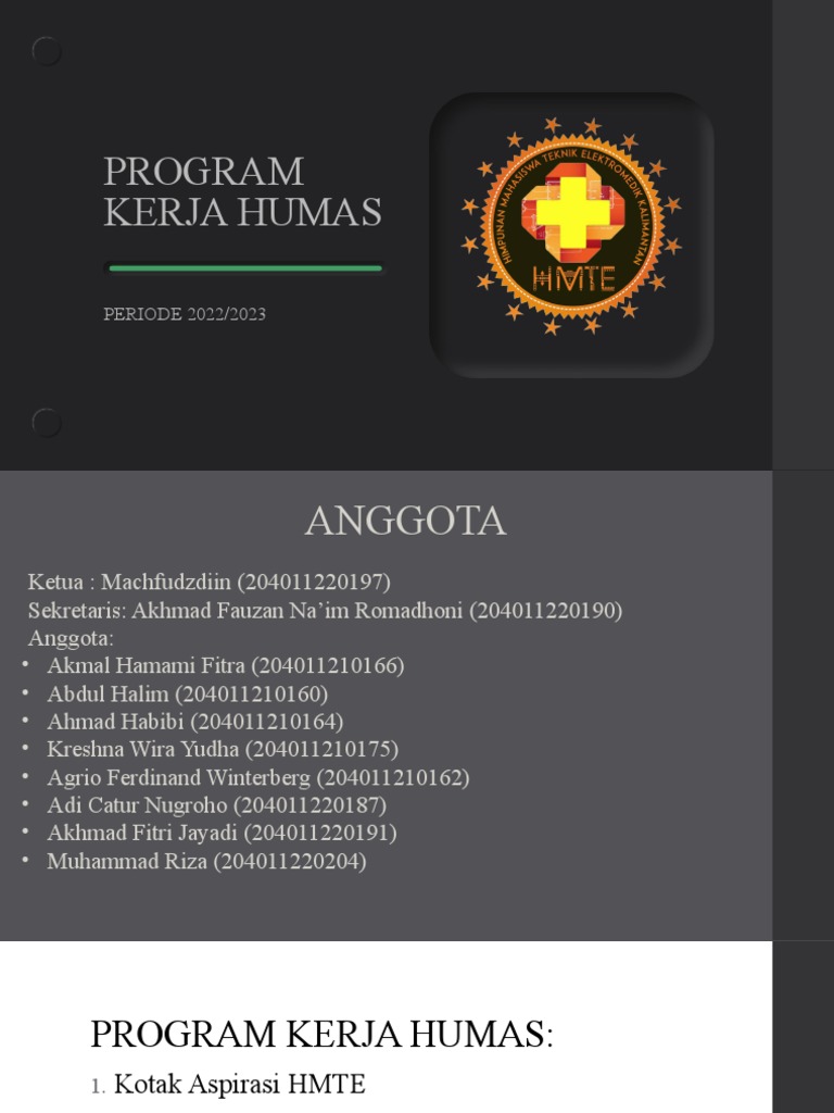 Proker Humas 2023 | PDF