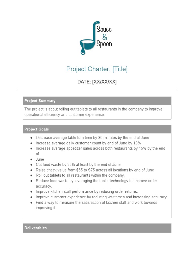 Activity Template - Project Charter PDF | PDF | Business | Computing