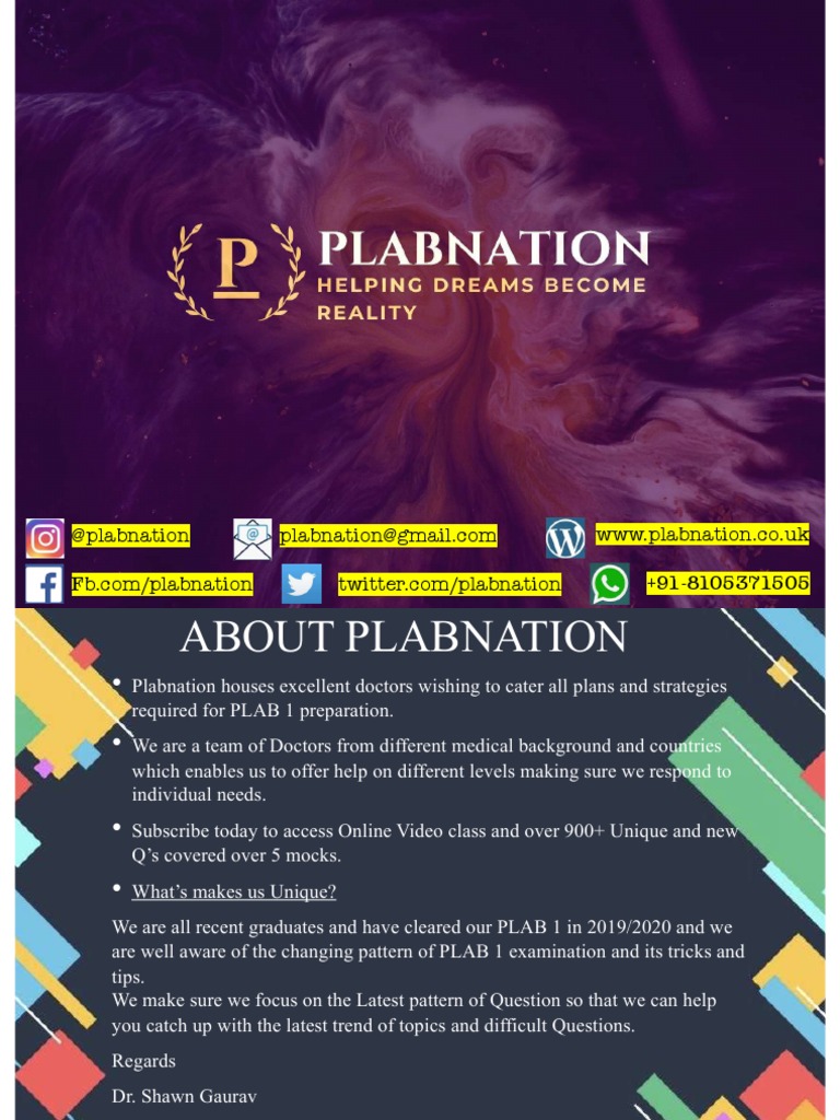 ECG FOR PLAB 1 For Beginners PDF | PDF | Heart Rate | Electrophysiology