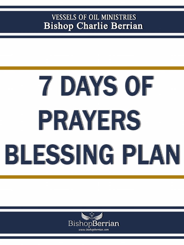 7 Day Blessing Prayer Plan | PDF | Religious Belief And Doctrine