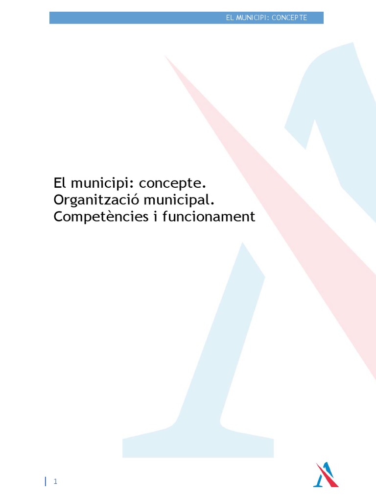 4.6 El Municipi - Concepte PDF | PDF