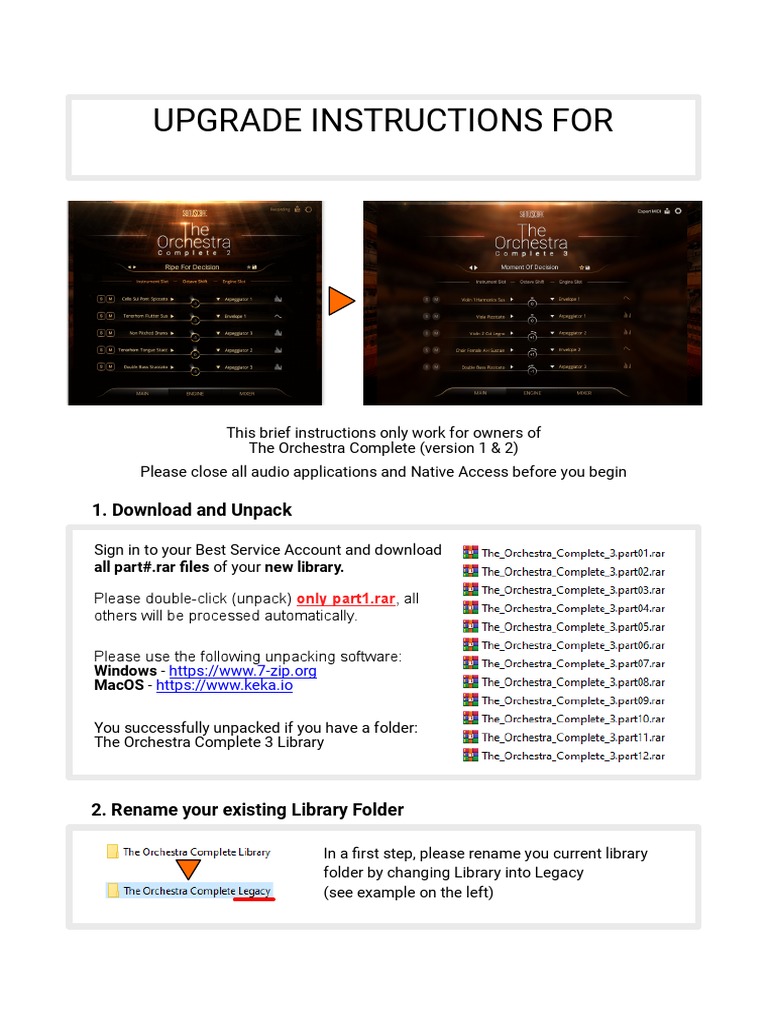Upgrade Instructions for Orchestra Complete 3 | PDF | Windows Registry ...