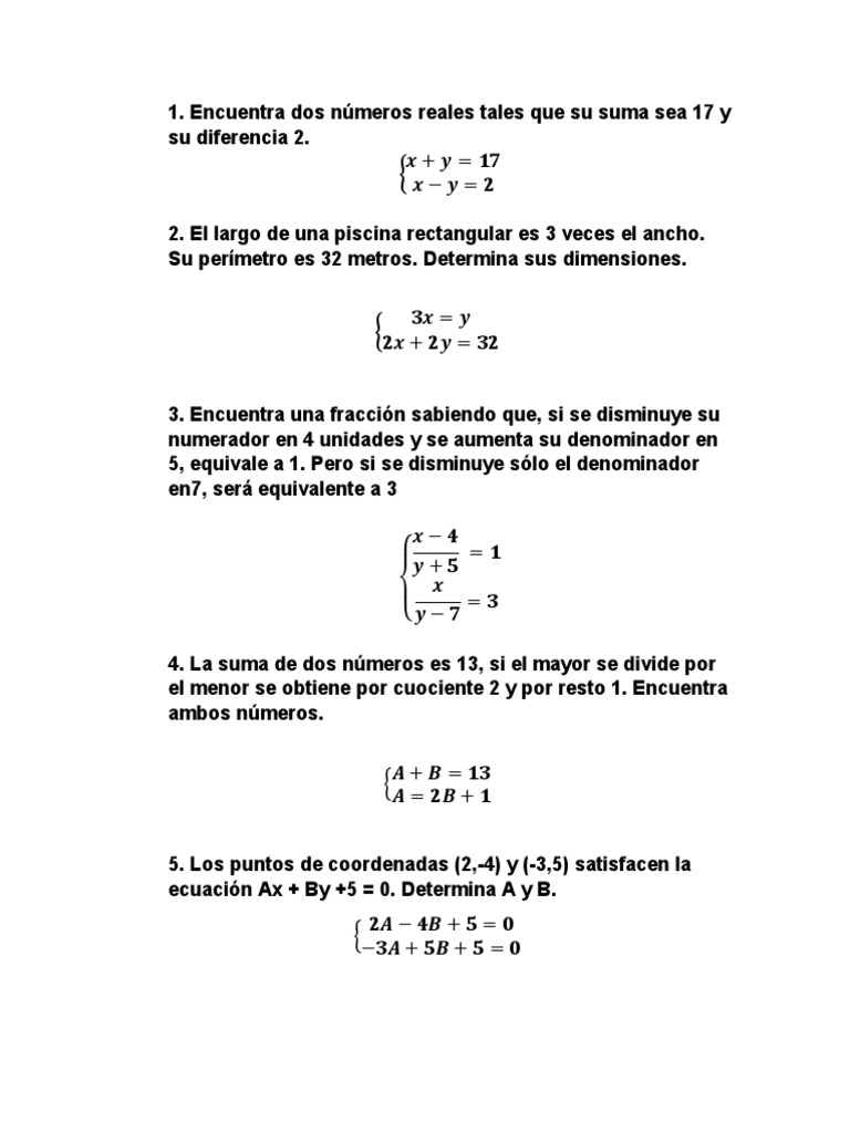 Problemas Verbales | PDF | Matemática Elemental | Objetos matemáticos
