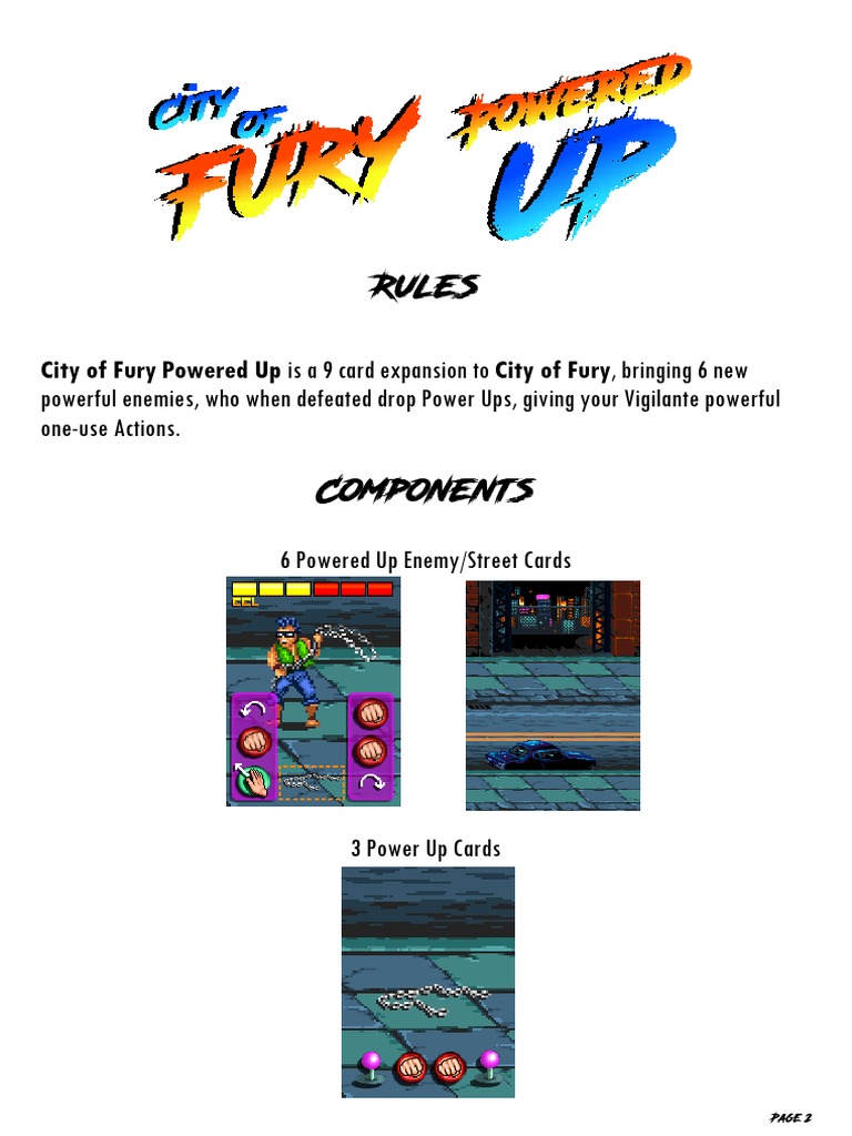 City of Fury Powered Up - Rules | PDF