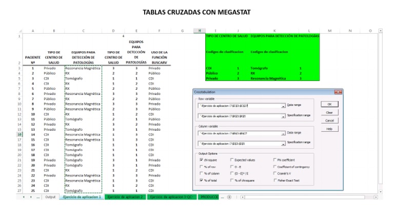 1°GUIA PARA TABLAS CRUZADAS CON MegaStat | PDF