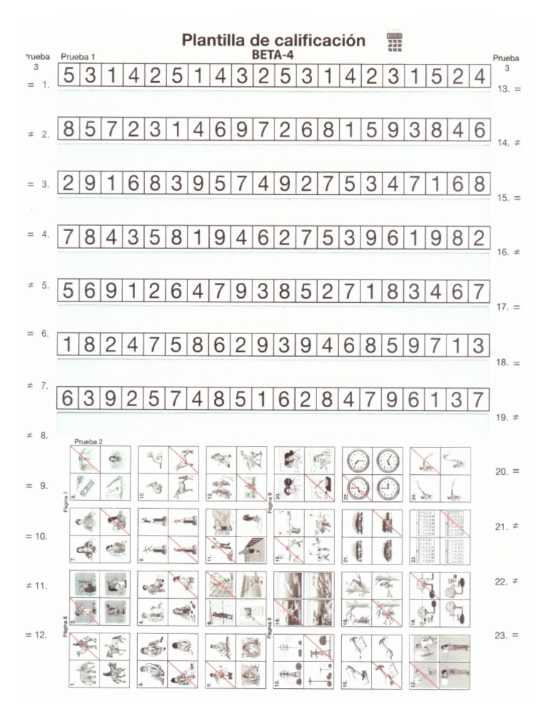 Plantilla Calificación Beta 4 | PDF