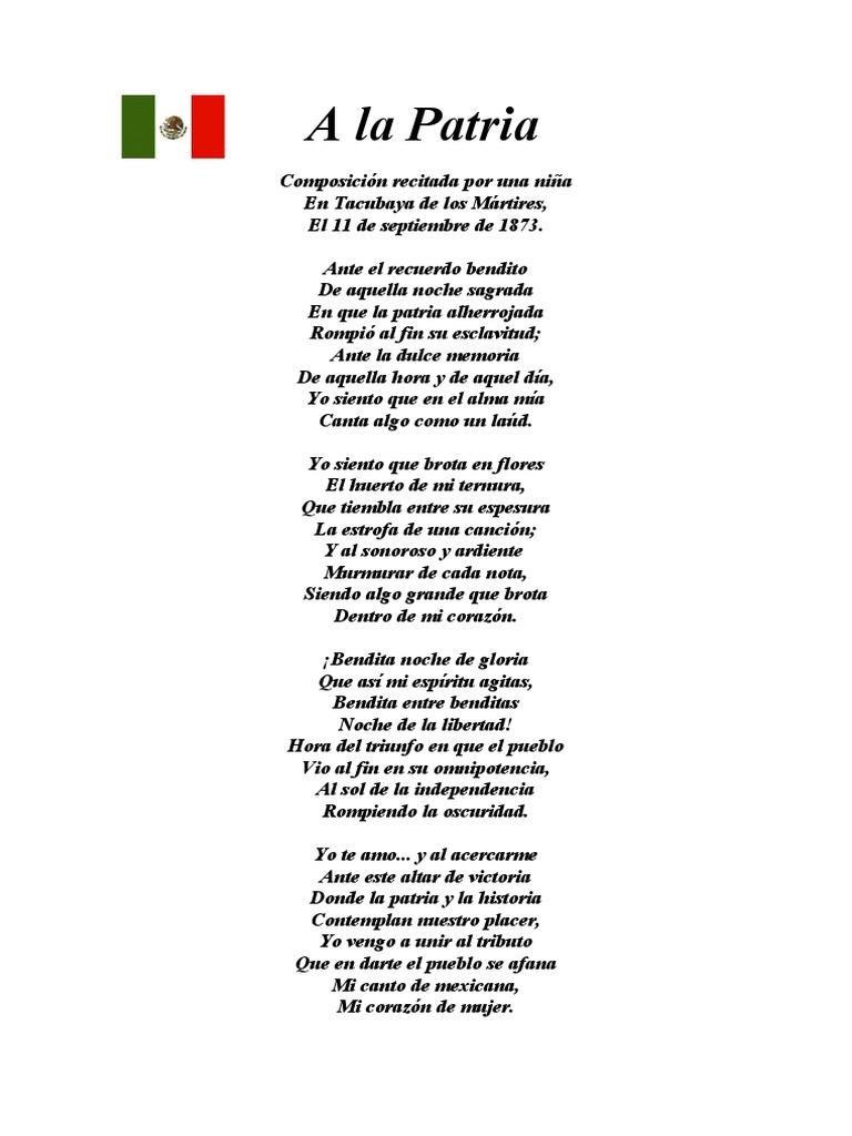 A la Patria sin Autor | PDF