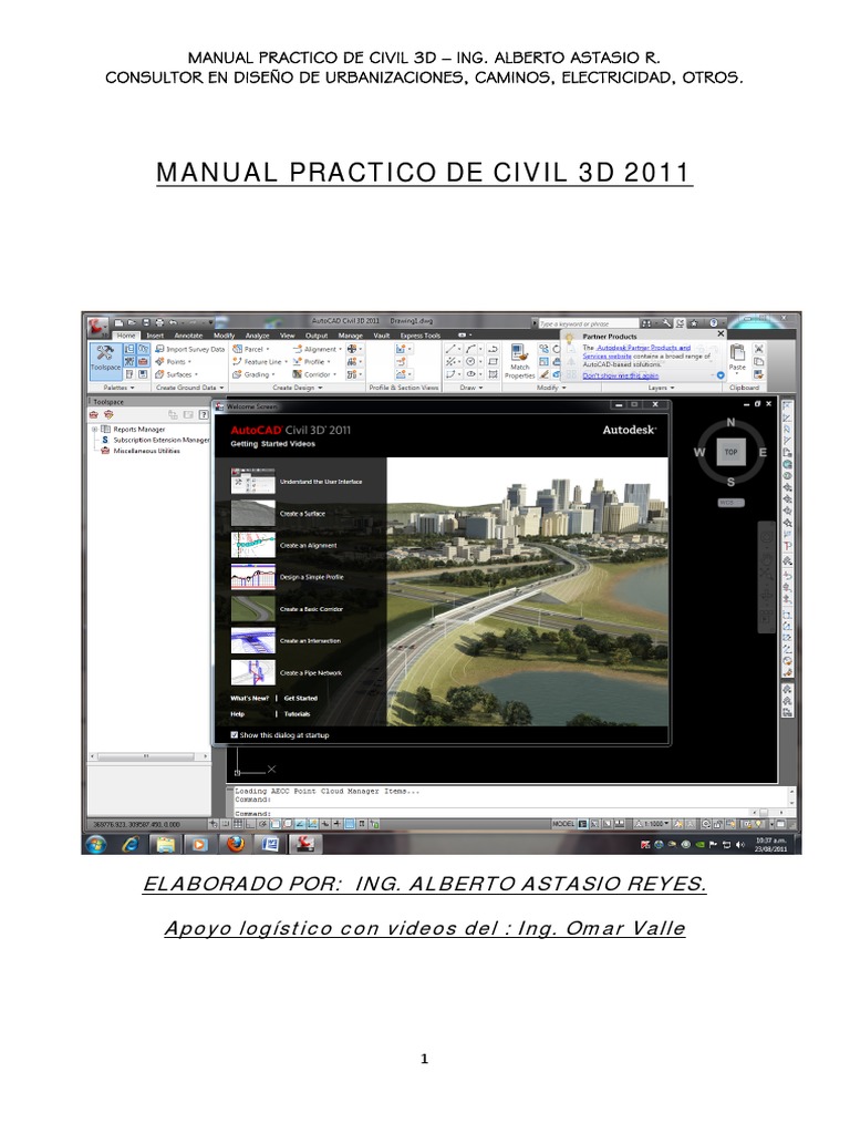 Manual Civil 3D: Guía Práctica Completa | PDF