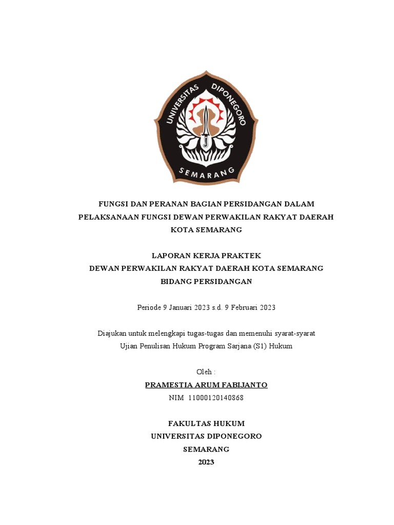 Laporan Magang Tia | PDF