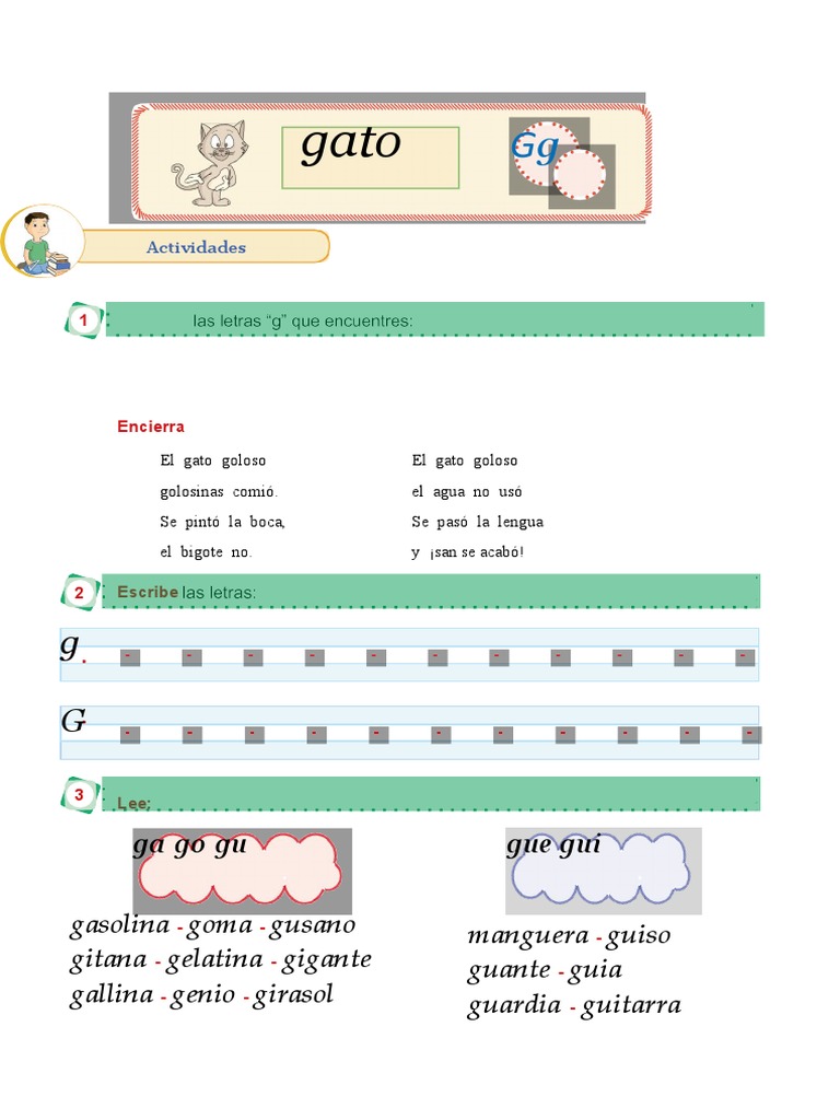 Fonema G | PDF