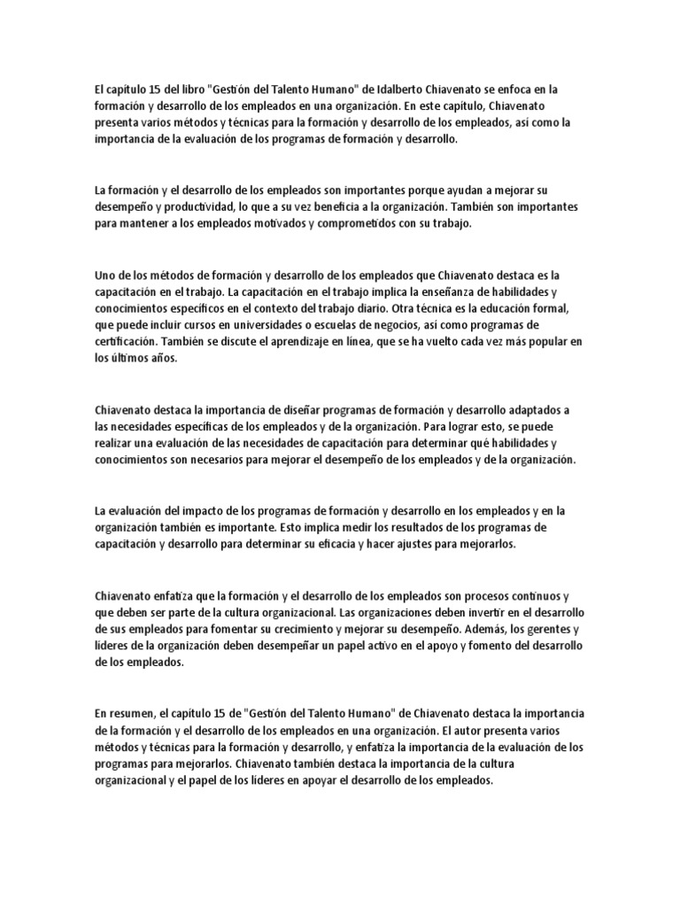 El Capítulo 15 Del Libro | PDF