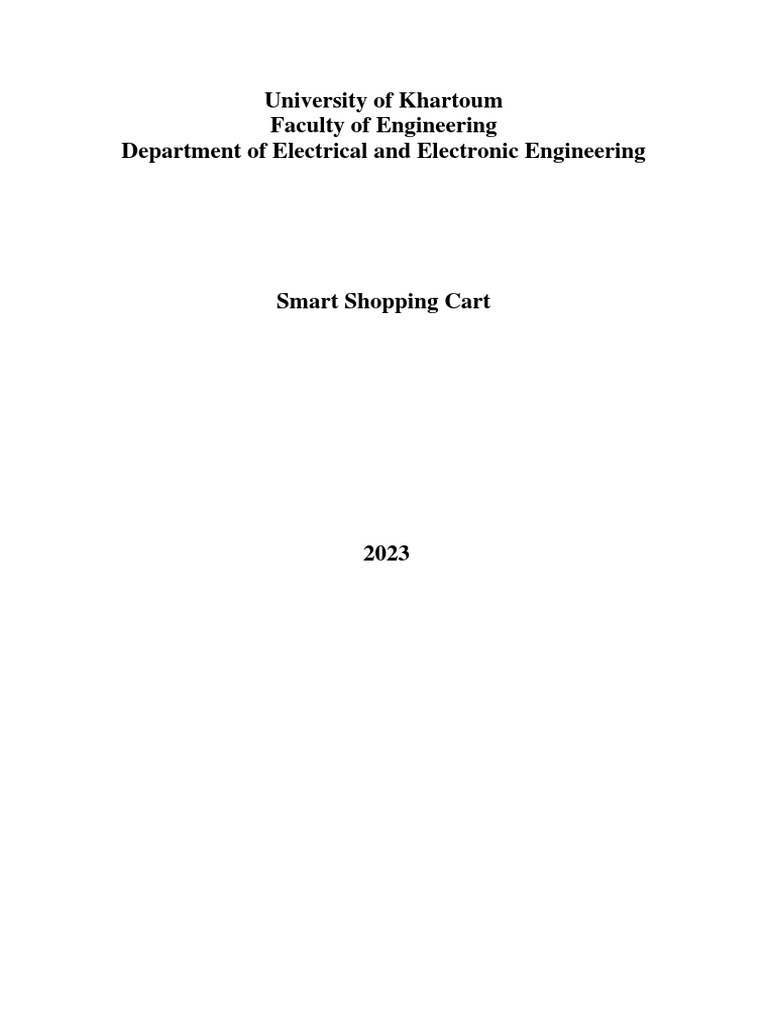 Smart Shopping Cart Chapter 1 and 2 | PDF | Internet Of Things | Point Of Sale