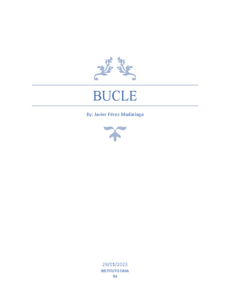 Bucle 3 | PDF