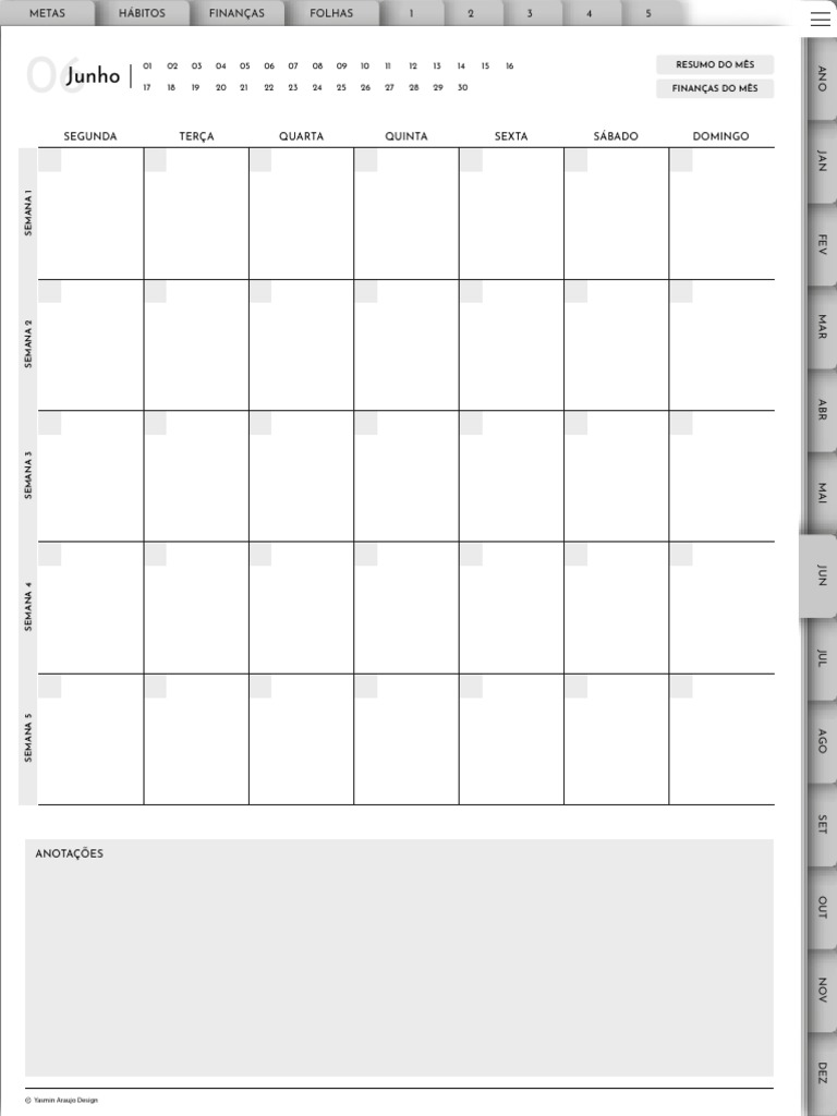 06 - Planner - Junho PDF | PDF