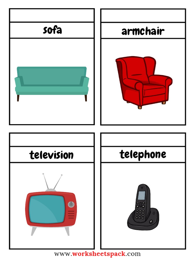 Free Living Room Flashcards PDF | PDF