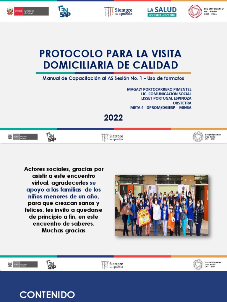 U01 - T02-2 Protocolo de Visita Domiciliaria | PDF