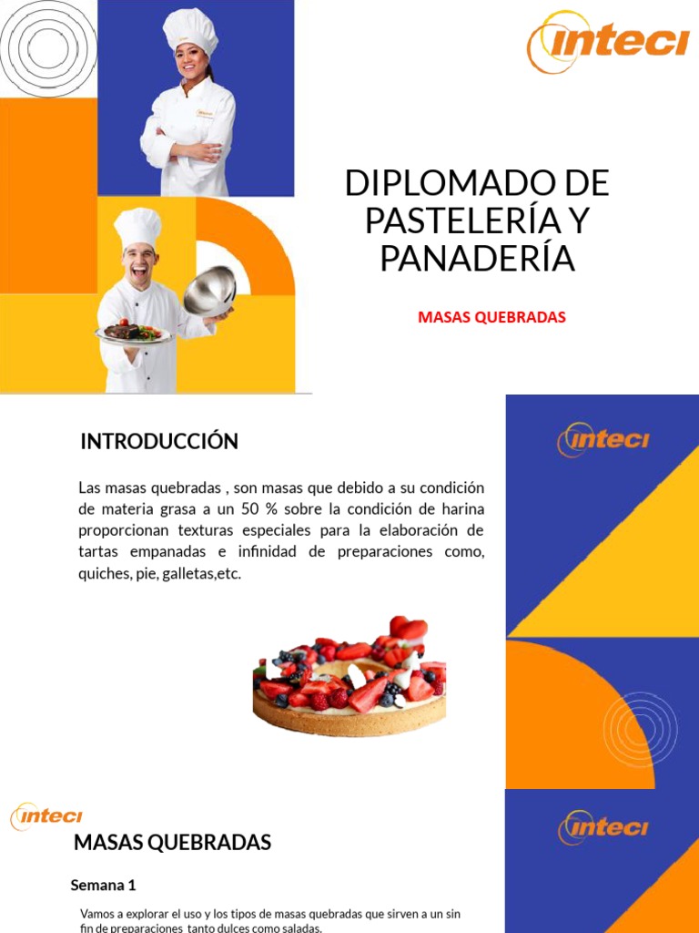 Semana 01 - Masas Quebradas | PDF | Postres | Cocina occidental