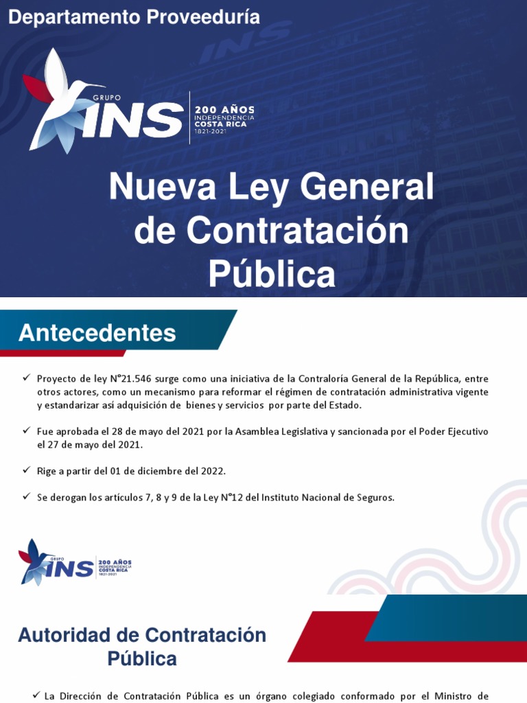 Conozca La Nueva Ley 9986 de Contratación Pública para Pymes PDF | PDF ...