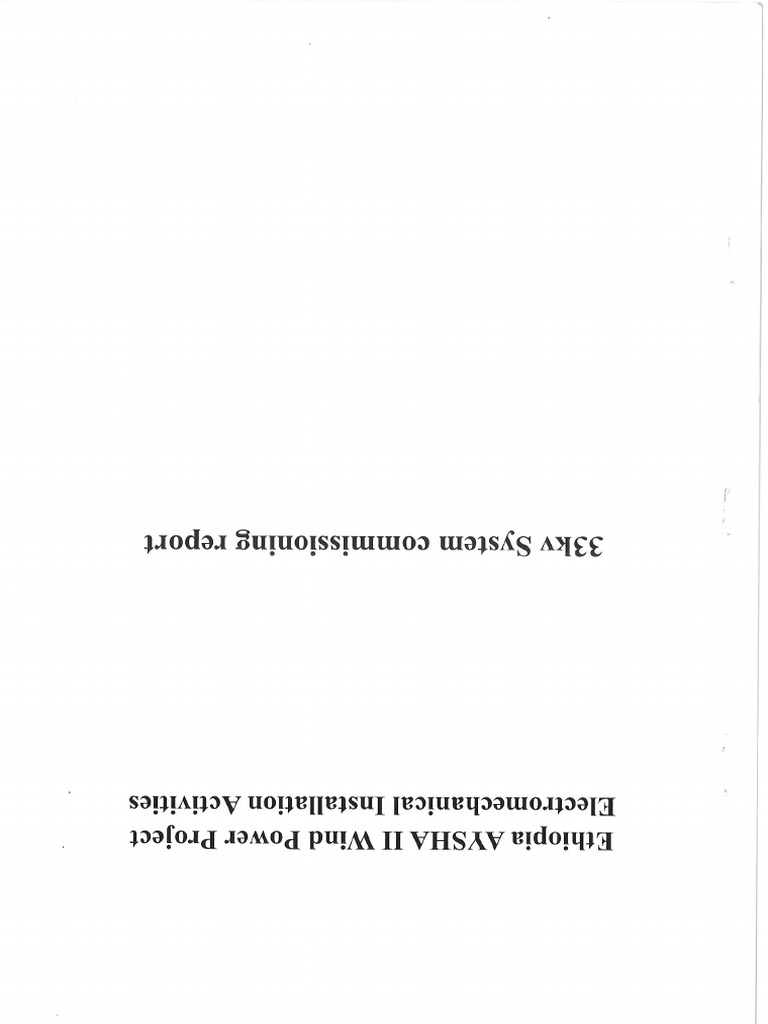 33kv VCB#1-18 Commissioning Test Report-1 PDF | PDF