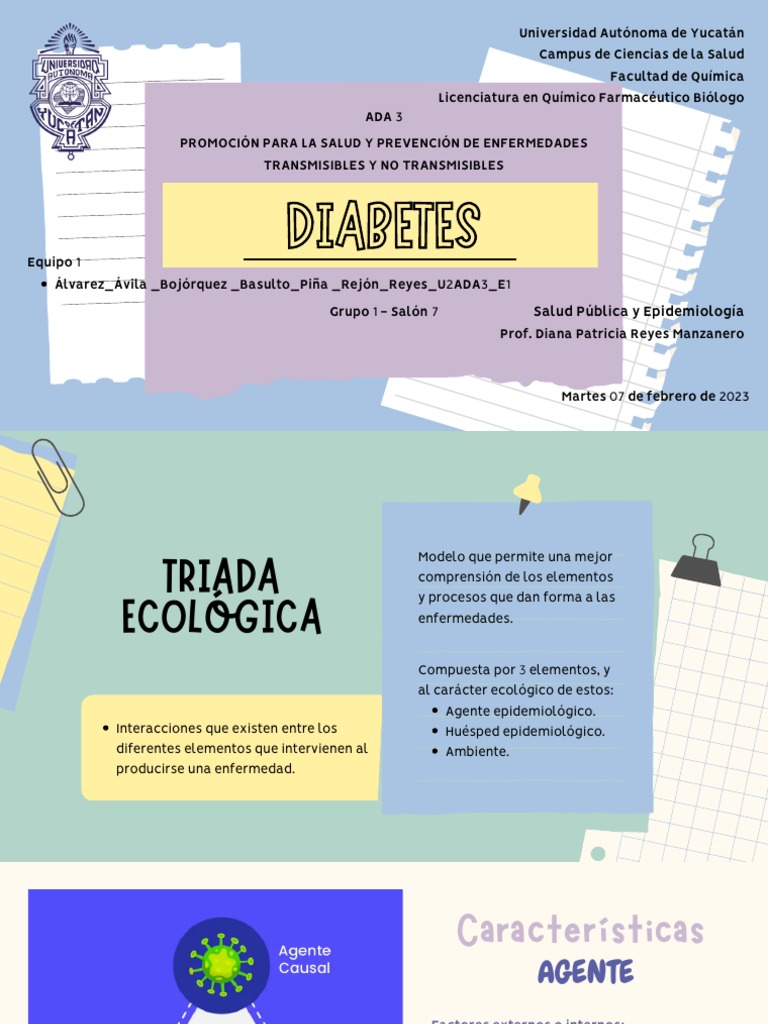 Triada Ecológica en Diabetes Mellitus | PDF | Diabetes | Enfermedades ...