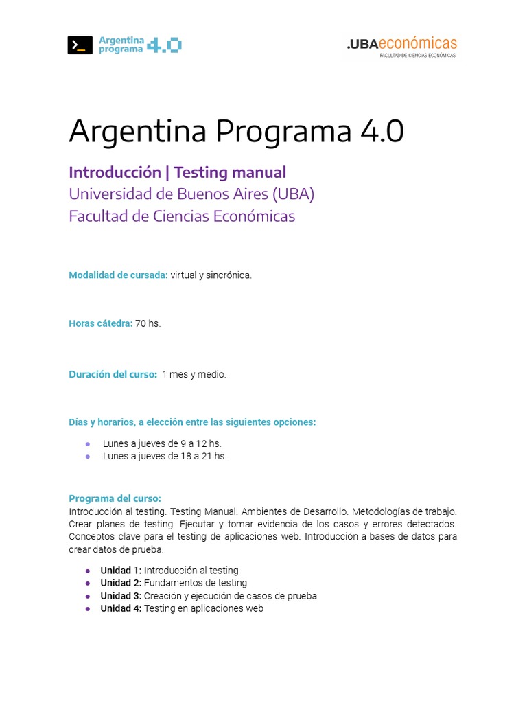 Introduccion Testing Manual - Facultad de Ciencias Economicas ... Introduccion Testing Manual - Facultad de Ciencias Economicas ...