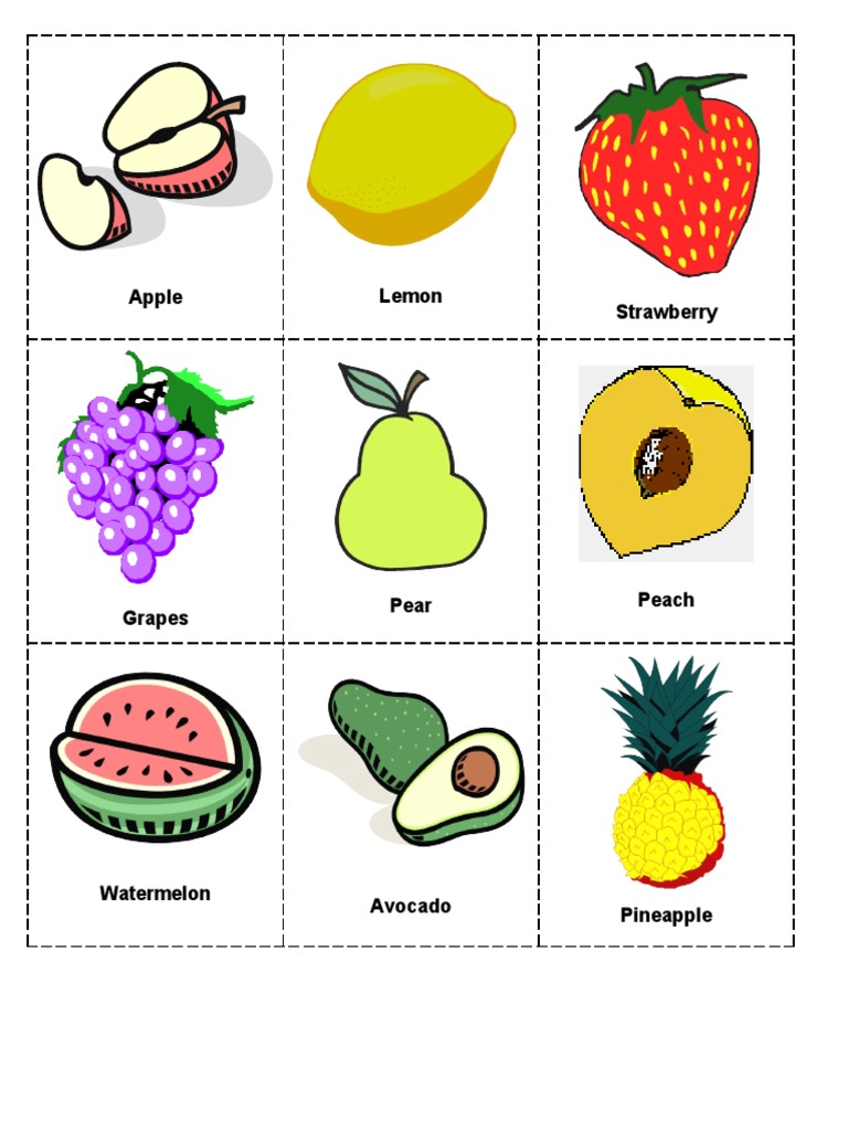 Loteria de Frutas y Verduras Ok | PDF | Avocado | Agriculture