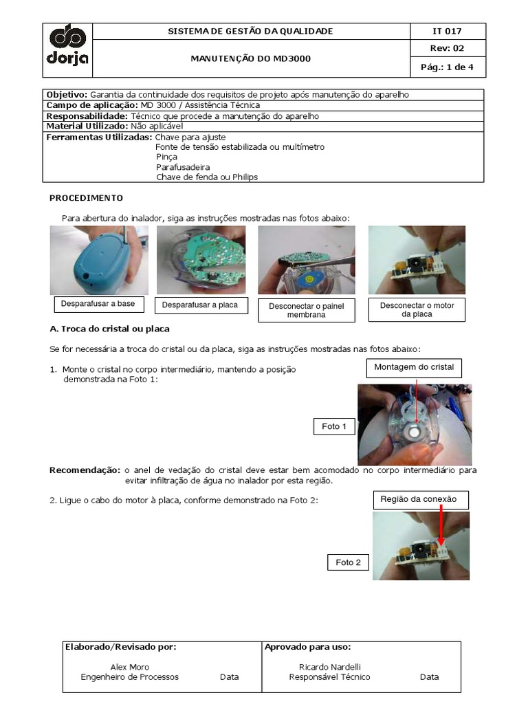 IT 017 REV02 - Manutenç o MD3000 | PDF