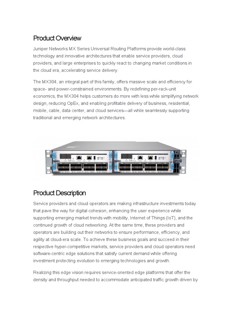 MX304 Universal Routing Platform Datasheet | PDF | Virtual Private ...