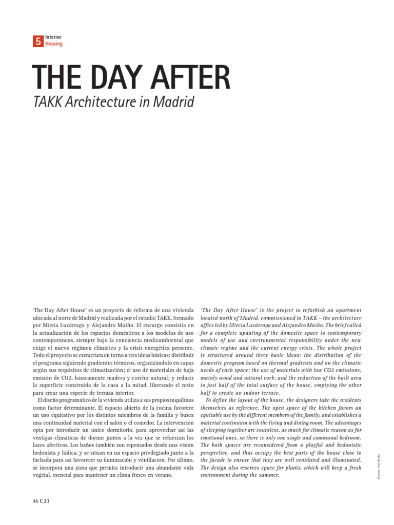 TAKK Architecture in Madrid | PDF
