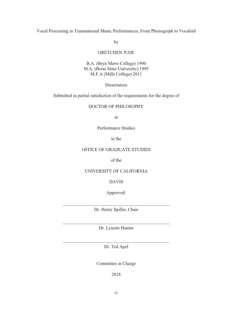 JUDE, Gretchen - Vocal Processing in Transnational Music Performances ...