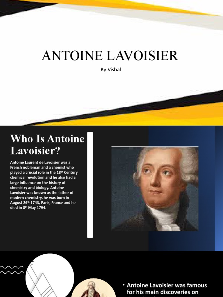 Antoine Lavoisier: Father of Chemistry | PDF