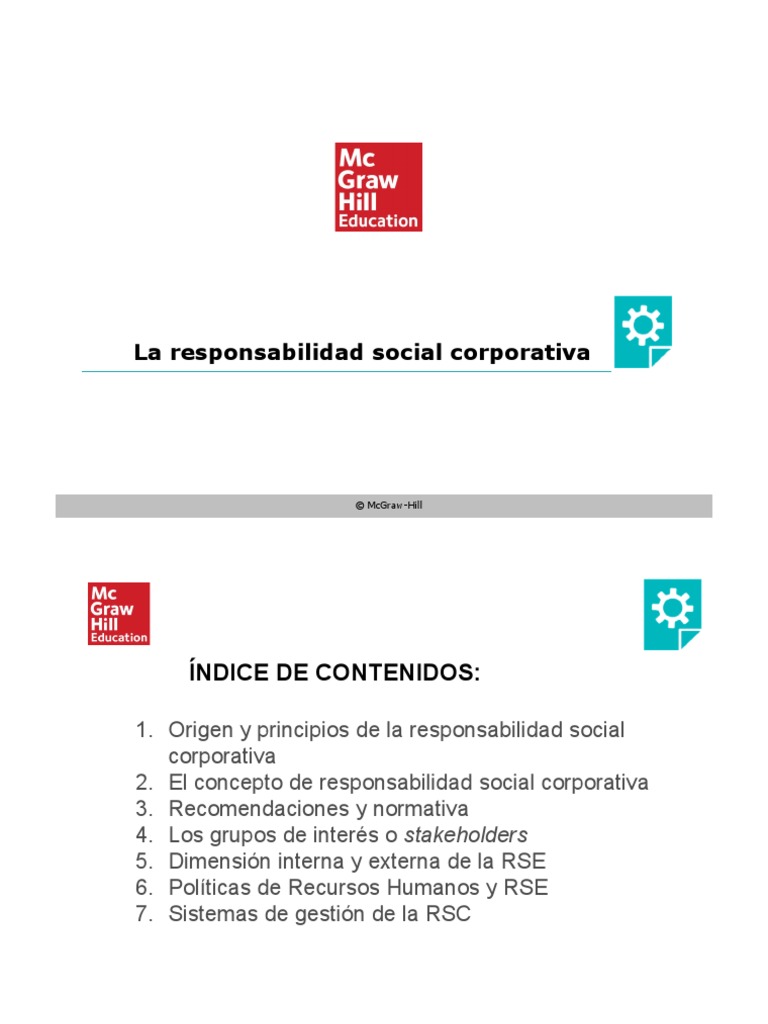 Responsabilidad Social Corporativa 1 Parte | PDF | Responsabilidad ...