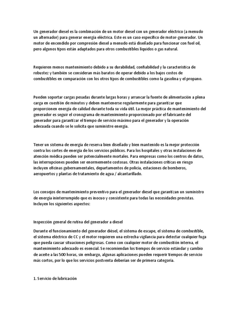 Manual Gen | PDF | Lubricante | Generador eléctrico