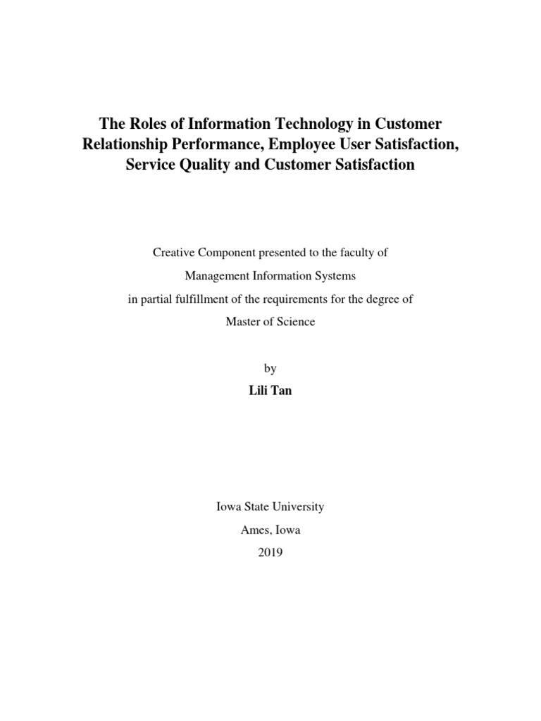 Creative Component Lili Tan | PDF | Customer Relationship Management | Sales