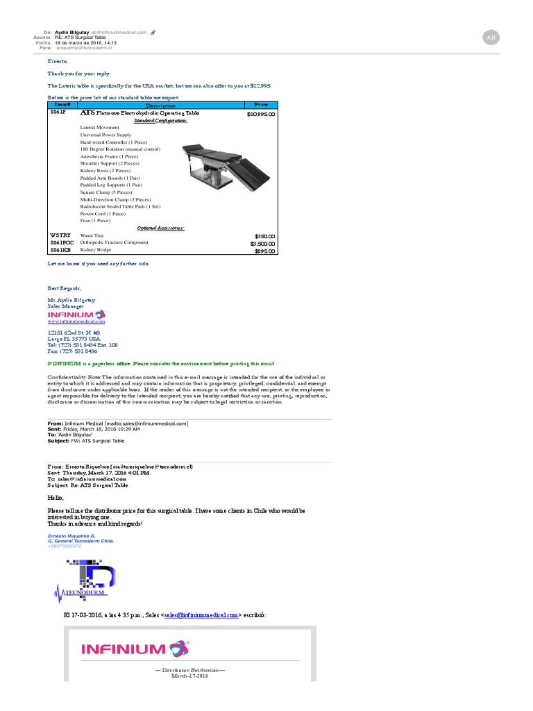ATS Surgical Table PDF | PDF