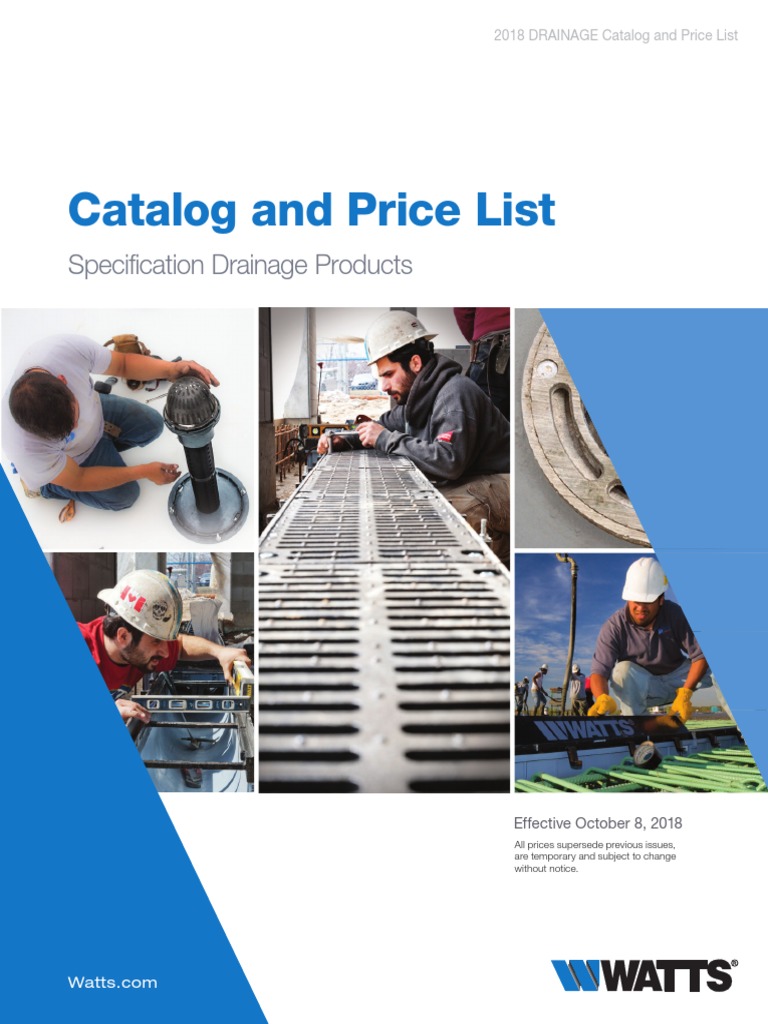 Watts PDF | PDF | Pipe (Fluid Conveyance) | Storm Drain